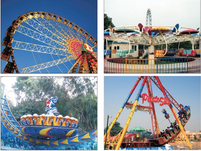 IP65 6LEDS Programmable RGB led Playground lighting fixtures