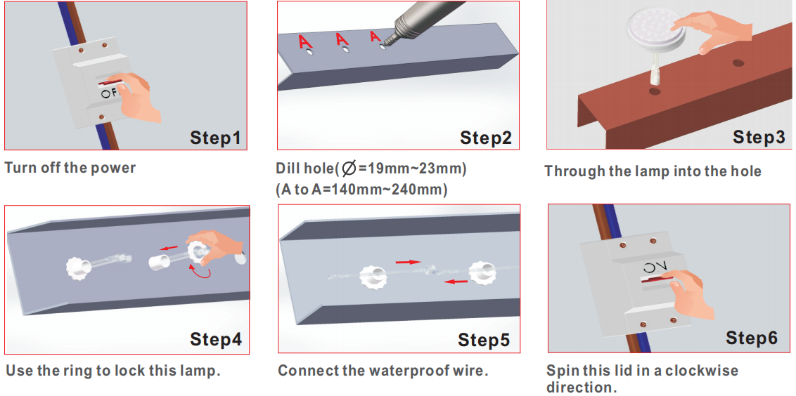 IP68 72LEDS Programmable RGB funfair led light